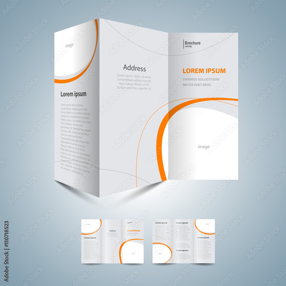 brochure design template curves Stock Vector | Adobe Stock