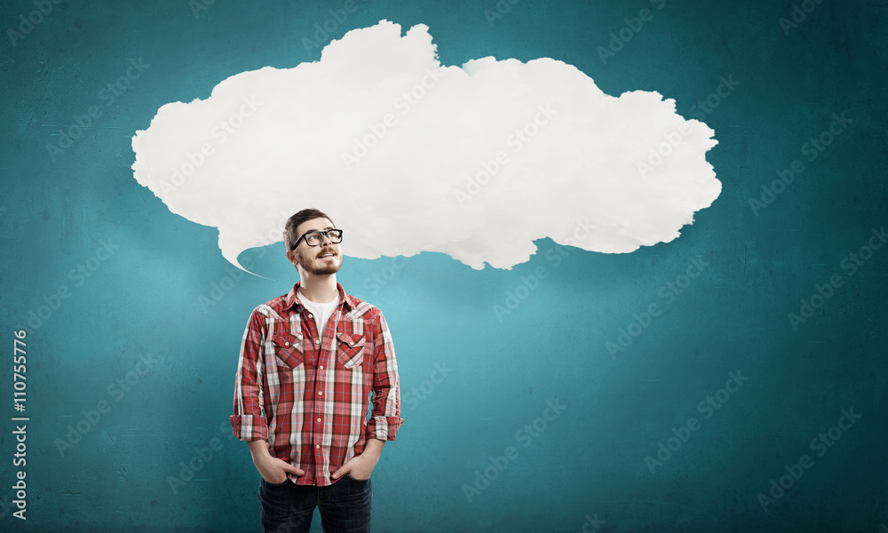 Thinking something over Stock Photo | Adobe Stock