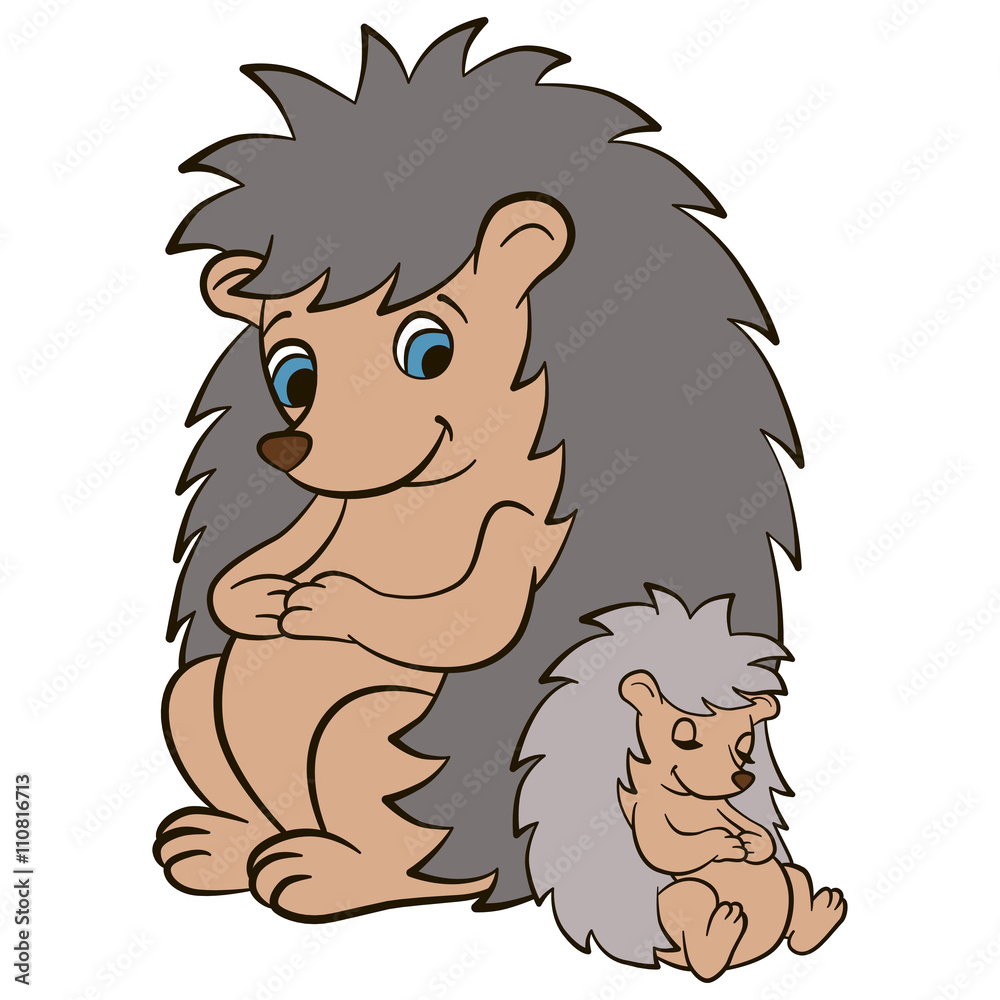 Cute Baby Hedgehog Smiling