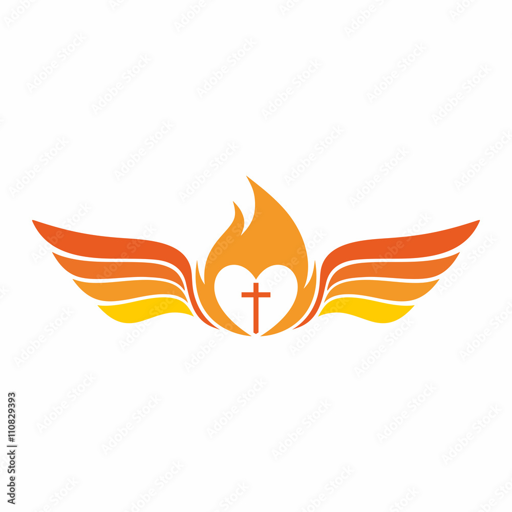 The Holy Spirit Fire And Cross