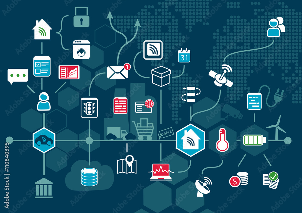 Vector infographic of smart home automation workflow Stock Vector ...