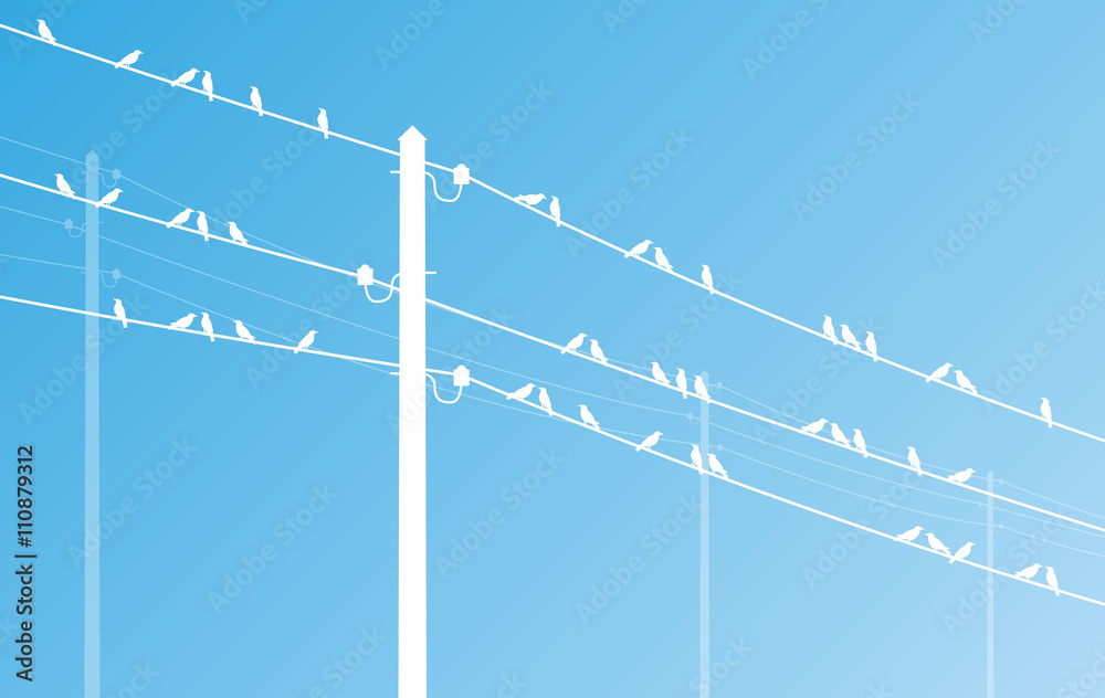High voltage power line grid vector vector de Stock | Adobe Stock