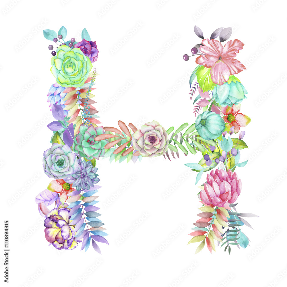 Decorative Capital Letter H