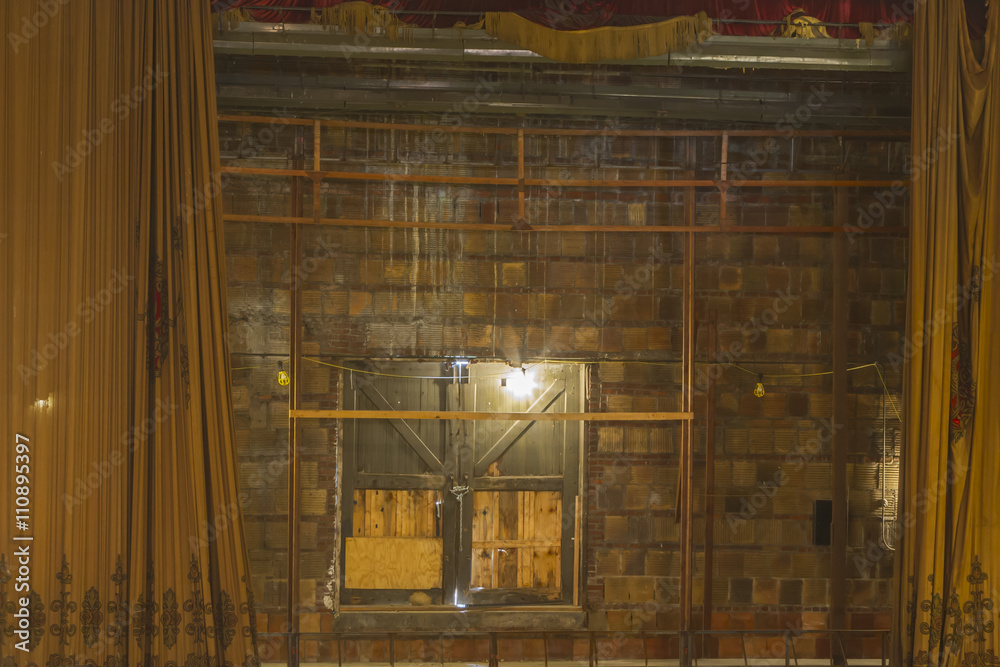 Backstage of vintage theater Stock Photo | Adobe Stock
