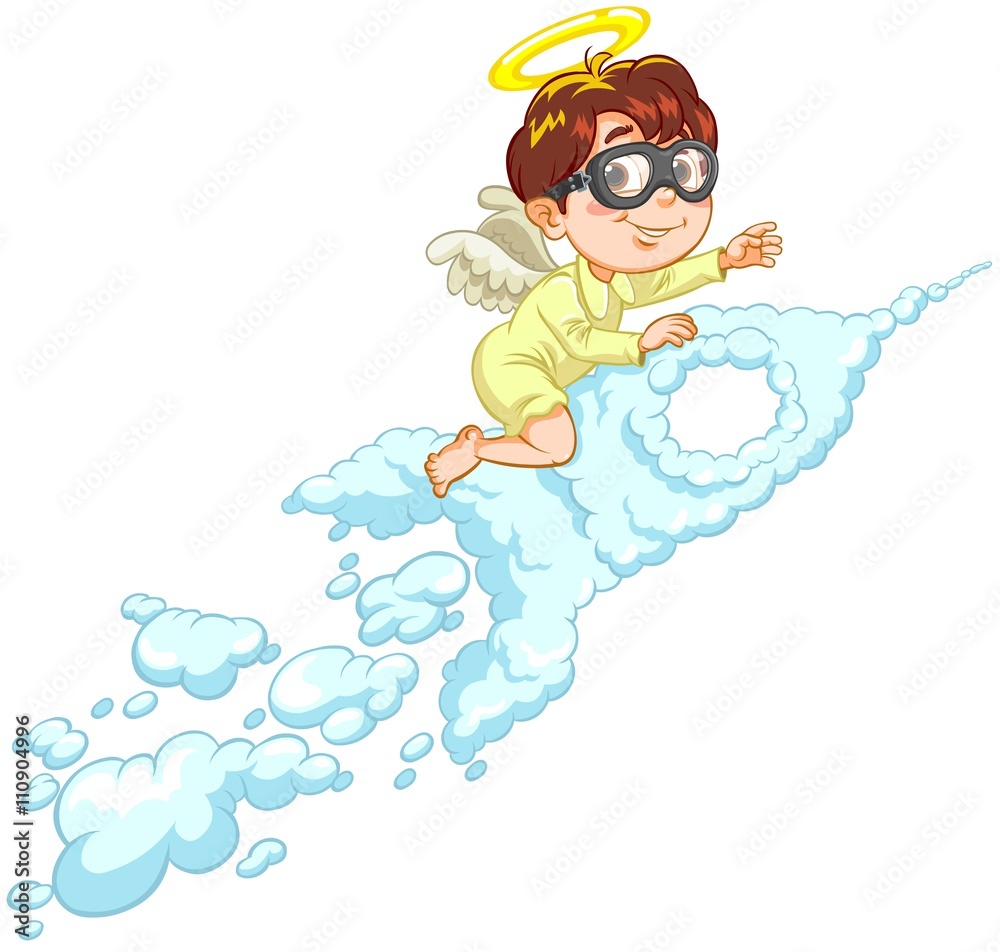 Baby Angel Flying To Heaven