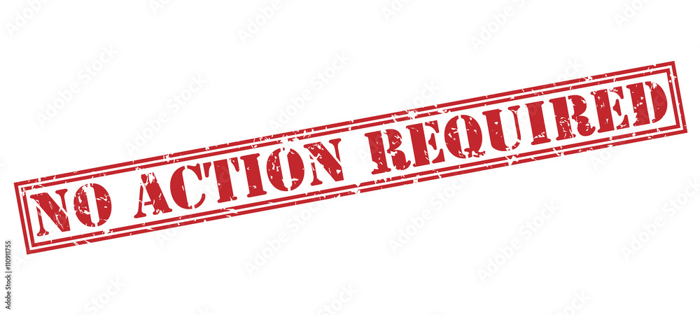 no action required red stamp on white background Stock Illustration ...