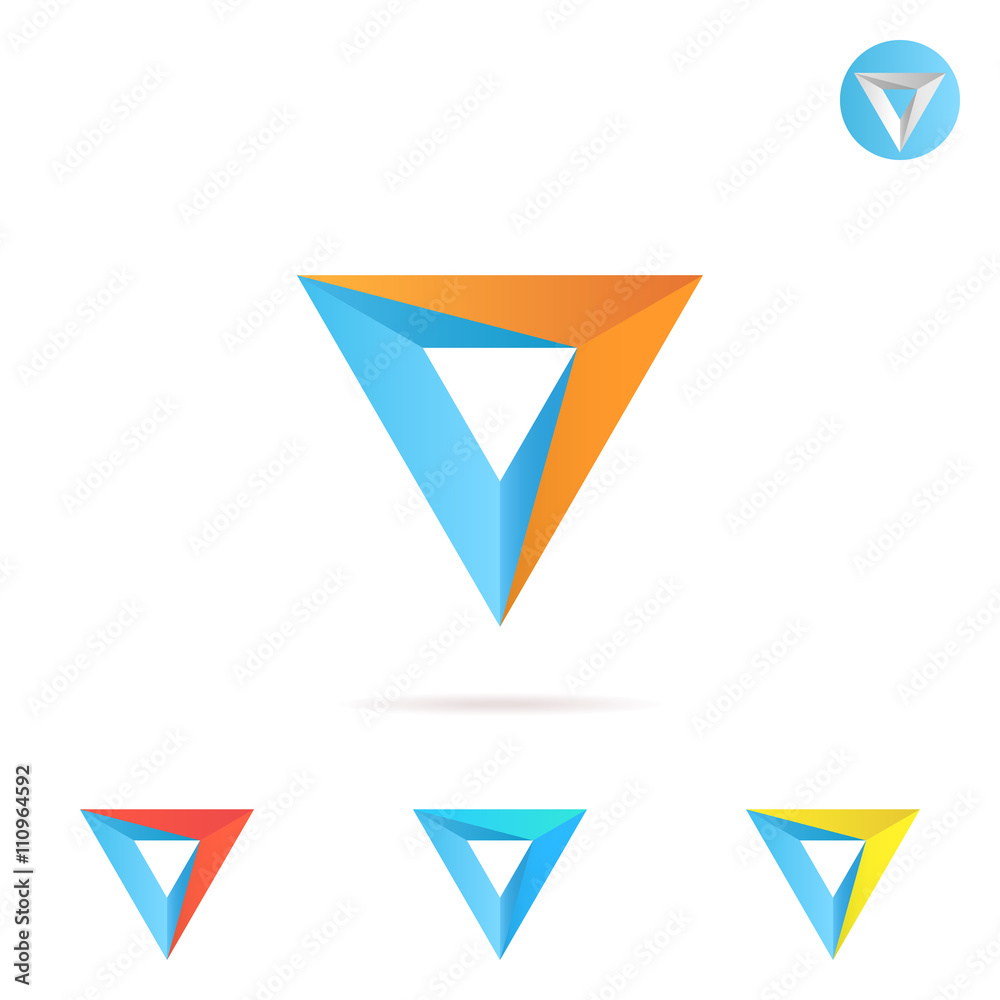 Delta letter with arrow Stock Vector | Adobe Stock