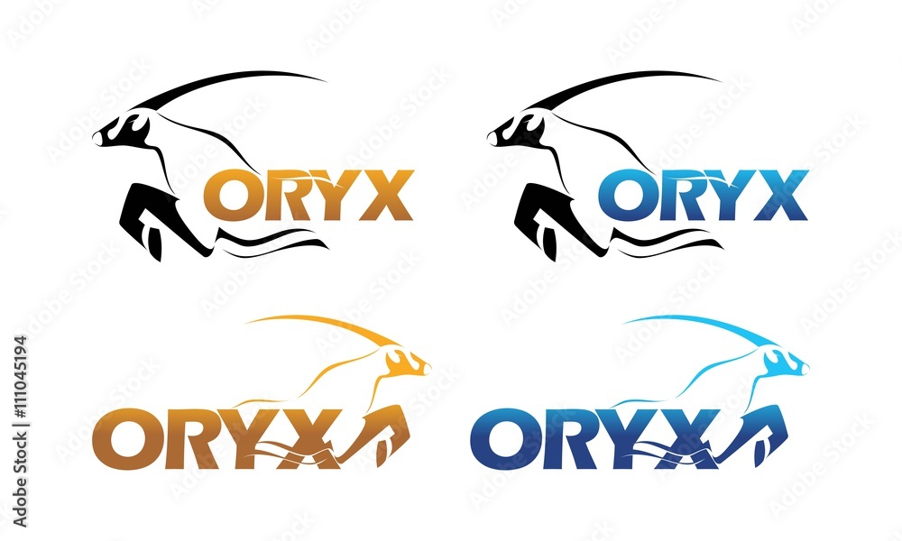 Vecteur Stock oryx logo template | Adobe Stock