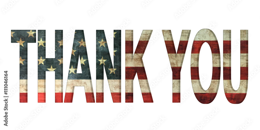 thank you vintage usa flag Stock Illustration | Adobe Stock