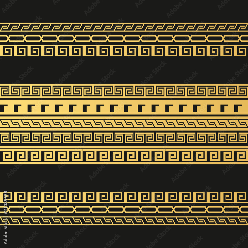 Greek key pattern background. Vector.greek fret meander. vintage Stock ...