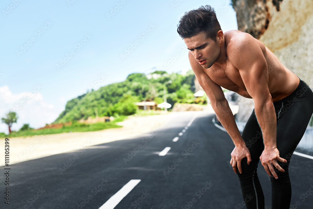 Tired Male Runner