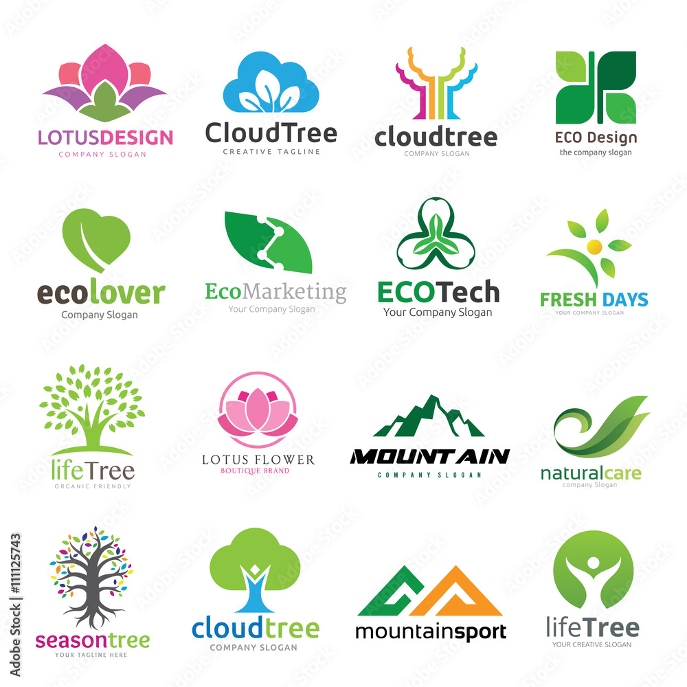 Logo set,logo collection,idea logo,kids logo collection,family logo ...