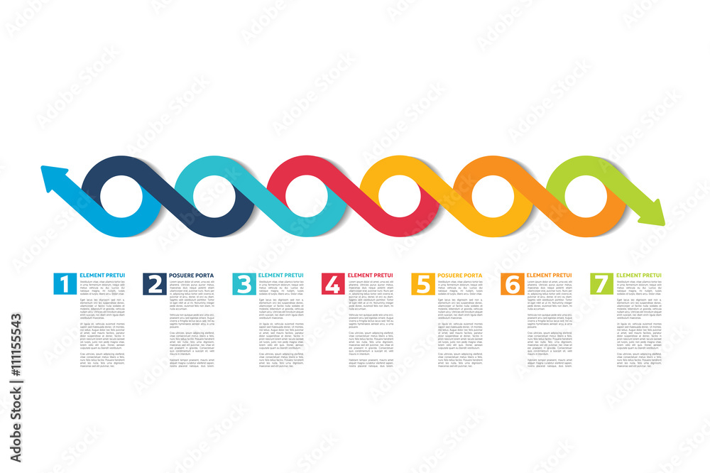 Infographic timeline report, template, chart, scheme. Vector. Stock ...