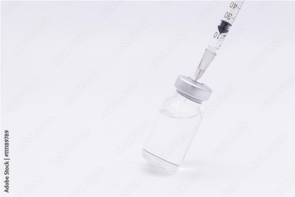 Medical vials for injection with a syringe Stock Photo | Adobe Stock