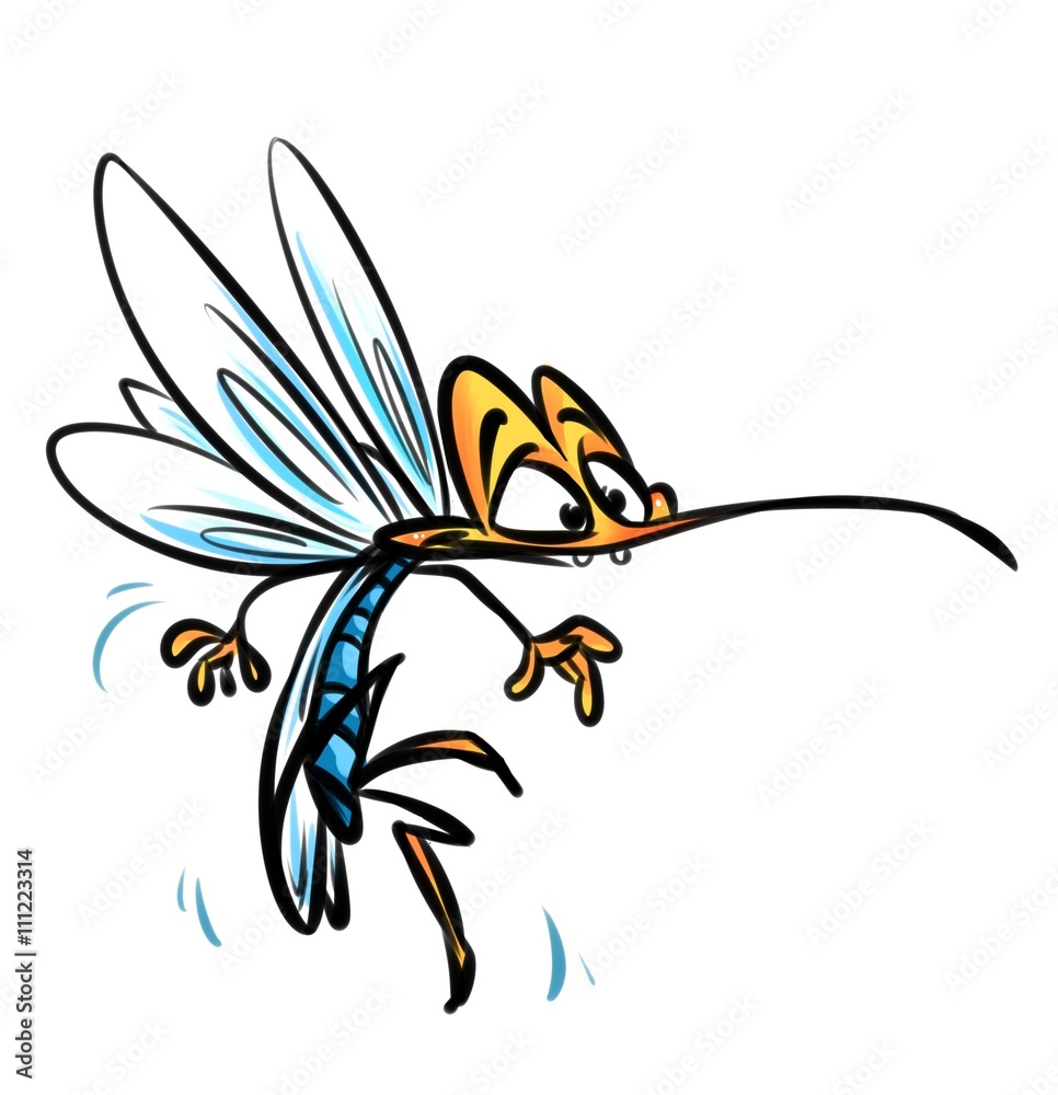 Insect mosquito cartoon illustration isolated image Stock Illustration ...