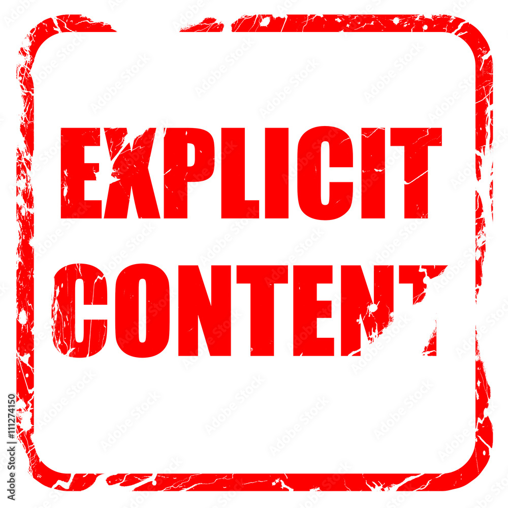 Explicit Content Sign
