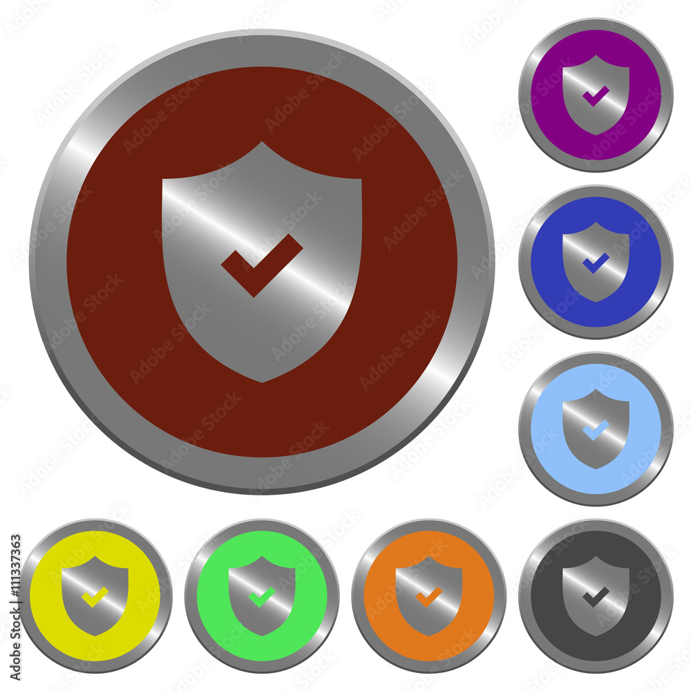 Color active security buttons Stock Vector | Adobe Stock