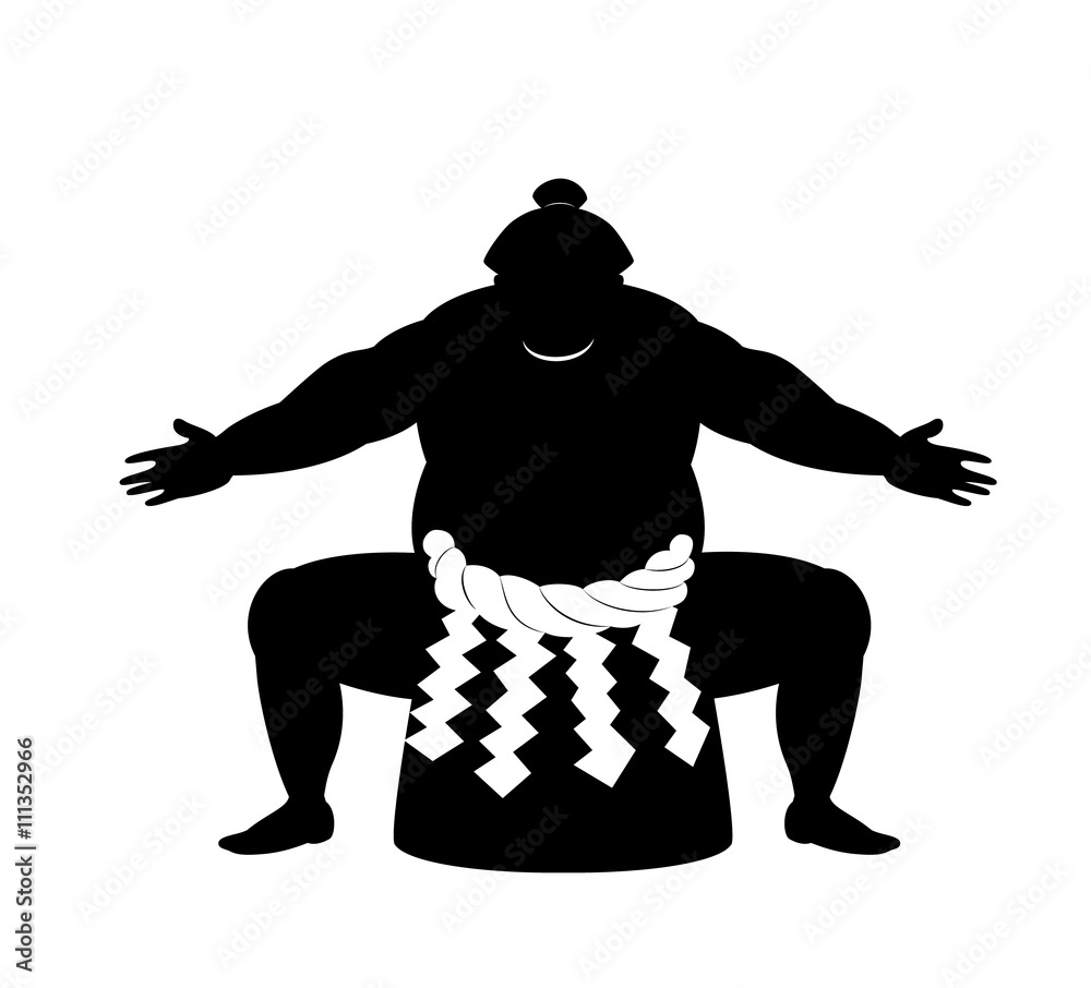 japanese Sumo wrestler .vector art Stock Vector | Adobe Stock