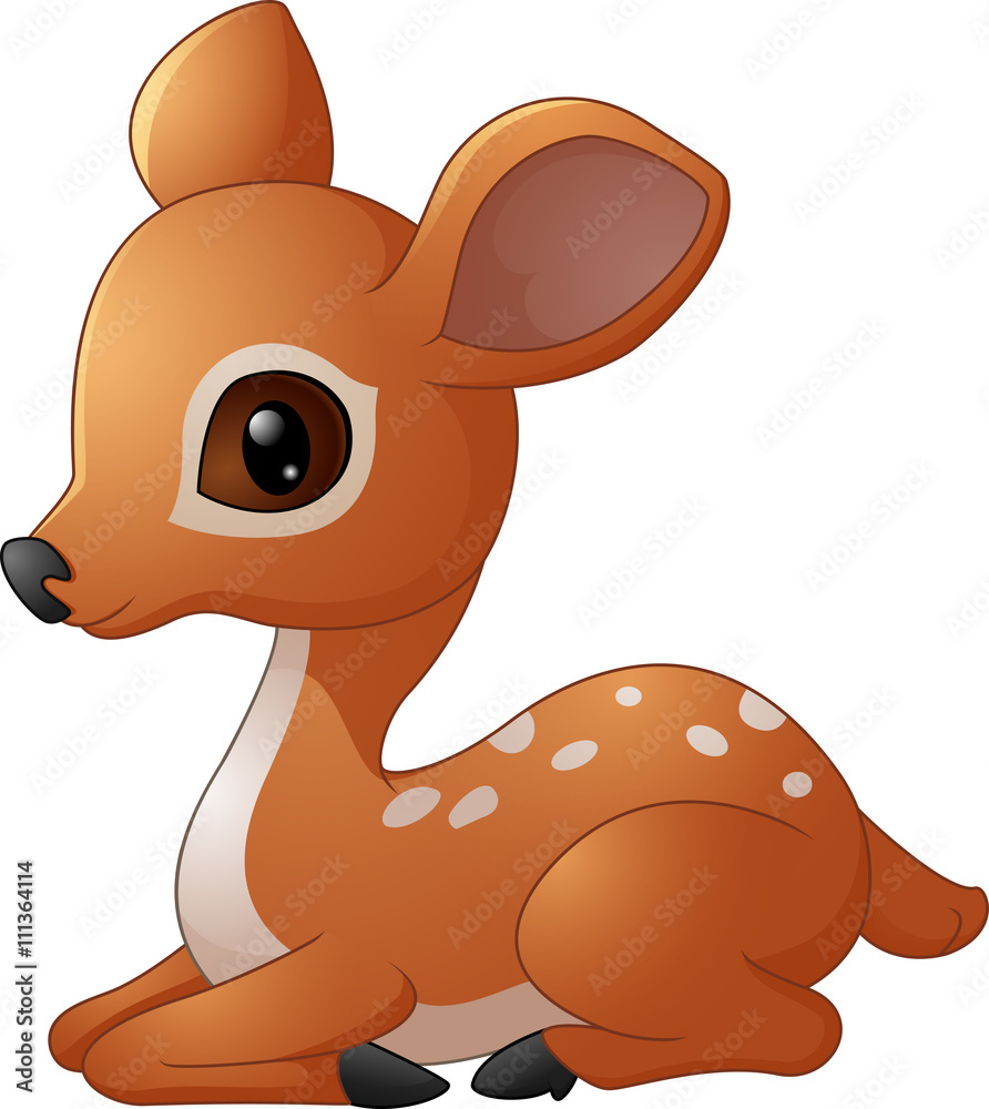 Mouse Deer cartoon illustration Stock Vector | Adobe Stock