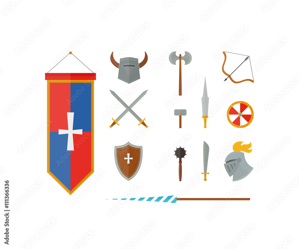 Knights symbols vector illustration. Stock Vector | Adobe Stock