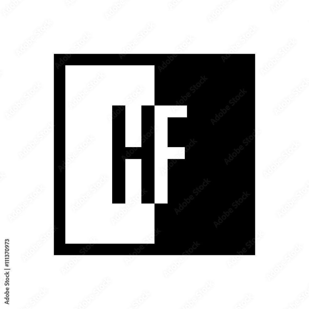initial square half logo Stock Vector | Adobe Stock