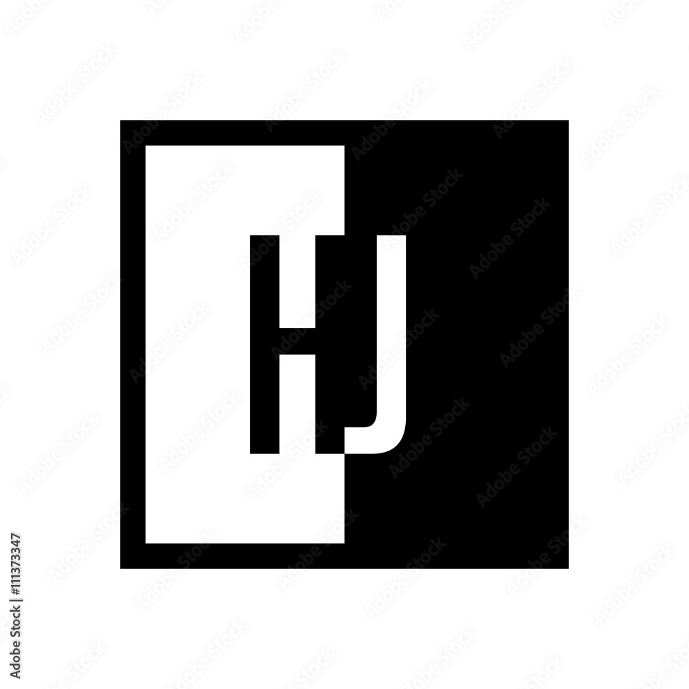 initial square half logo Stock Vector | Adobe Stock