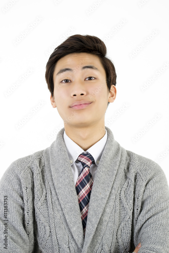 Portrait of arrogant young man Stock Photo | Adobe Stock
