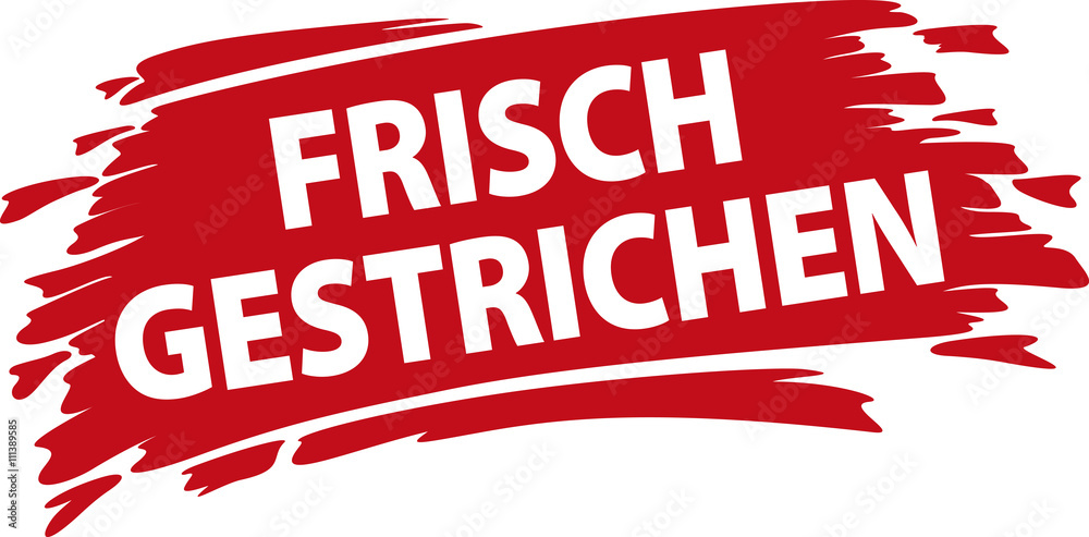 Frisch gestrichen Stock-Vektorgrafik | Adobe Stock
