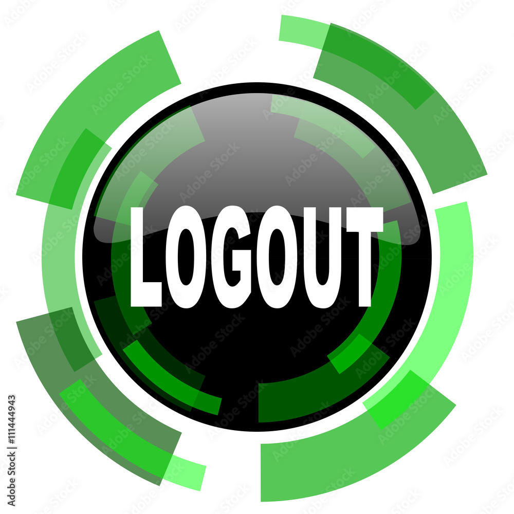Logout Icon Green