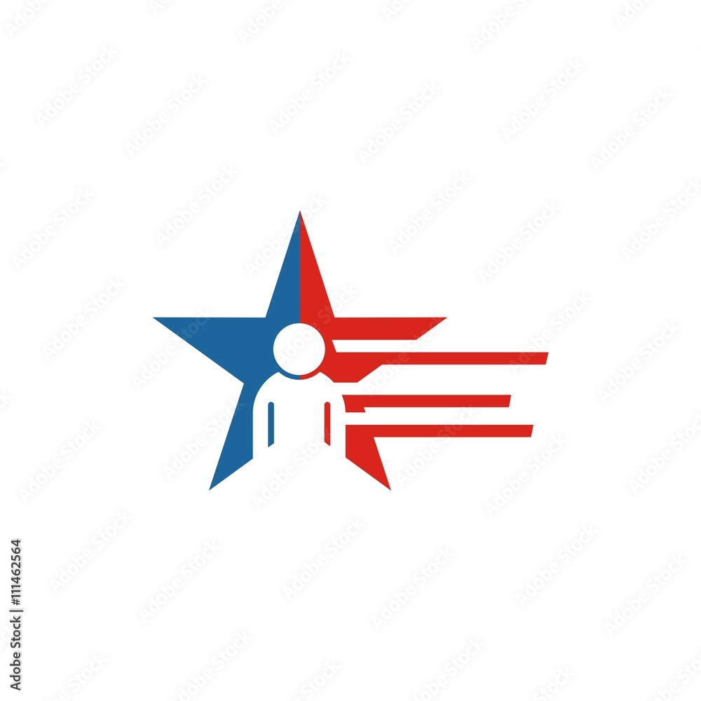 America USA logo icon vector Stock Vector | Adobe Stock