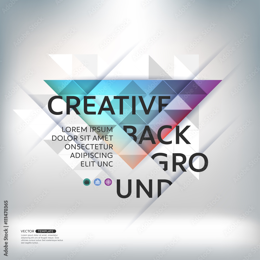 abstract background and geometric shapes. Vector design layout for ...