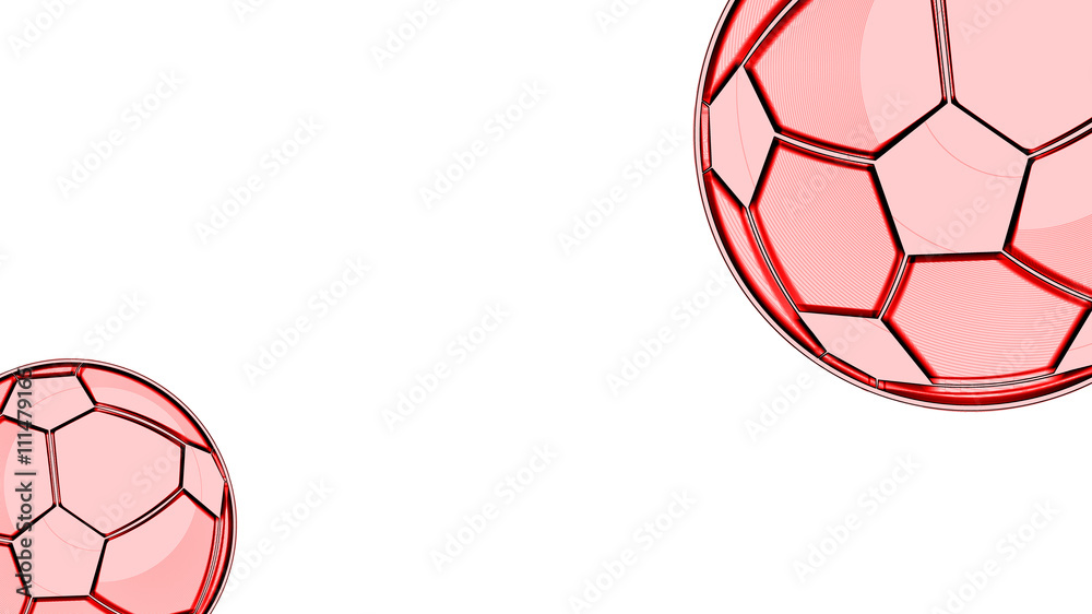 Red Football Background, Soccer Ball Stock Illustration | Adobe Stock