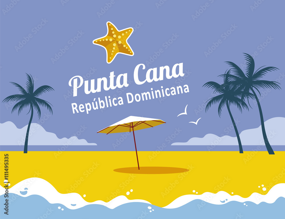 Punta Cana vector de Stock | Adobe Stock