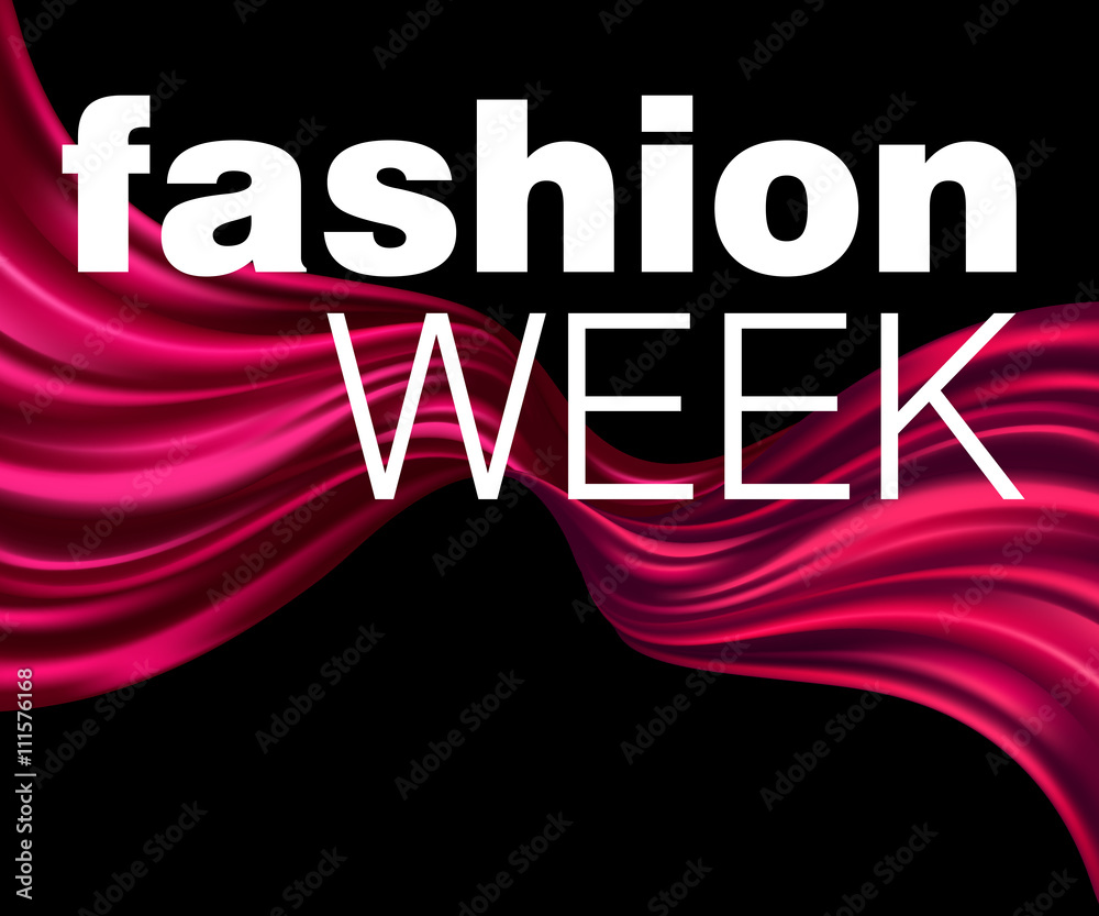 Fatshion Week Red fabric texture background. Vector illustration Stock ...