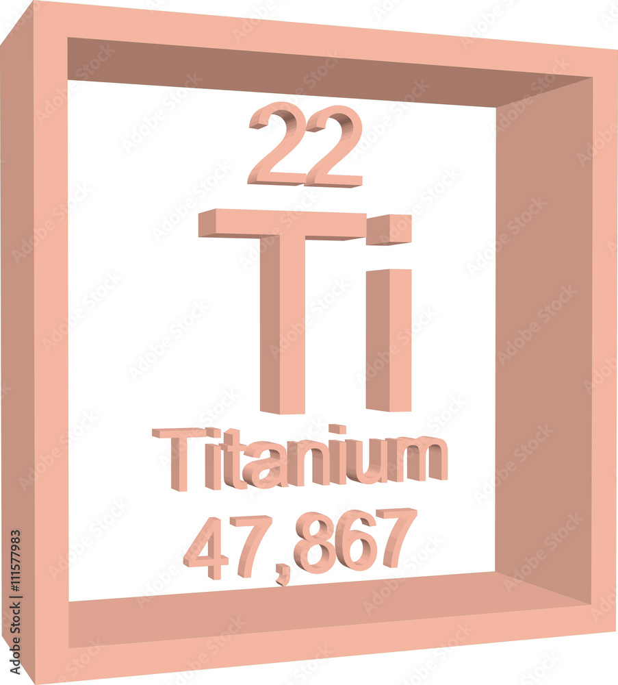 Periodic Table of Elements - Titanium Stock Vector | Adobe Stock