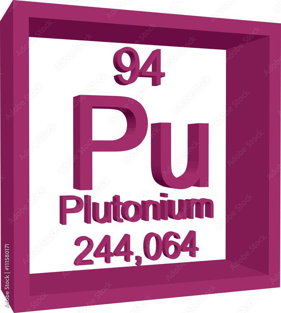 Periodic Table of Elements - Plutonium Stock Vector | Adobe Stock