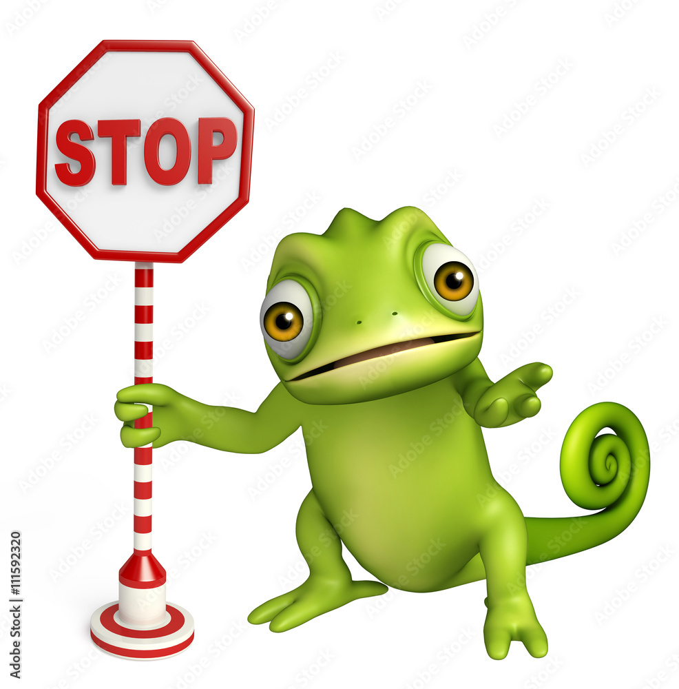 Cute Cartoon Stop Sign