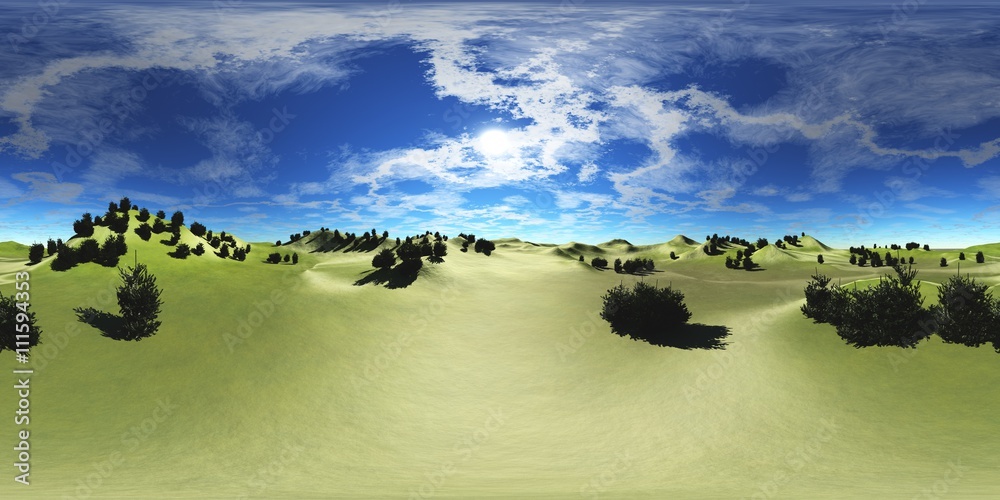 HDRI High resolution map, environment map, Round panorama, spherical ...
