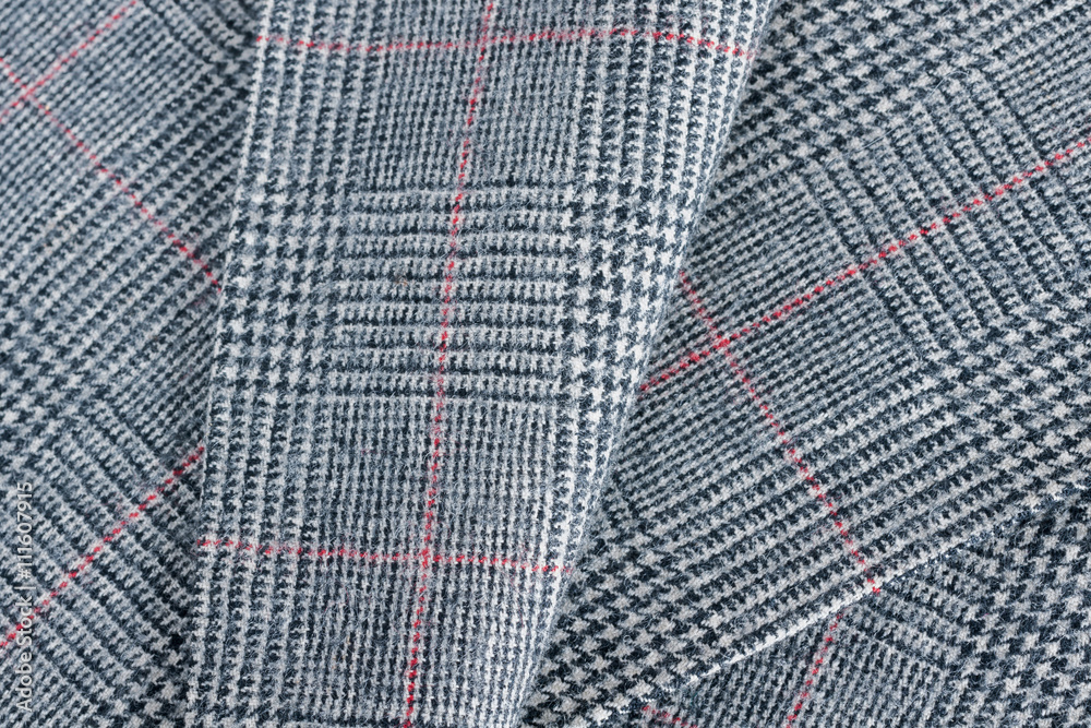 Glen plaid or Prince of Wales Check a woollen fabric used in suits and ...
