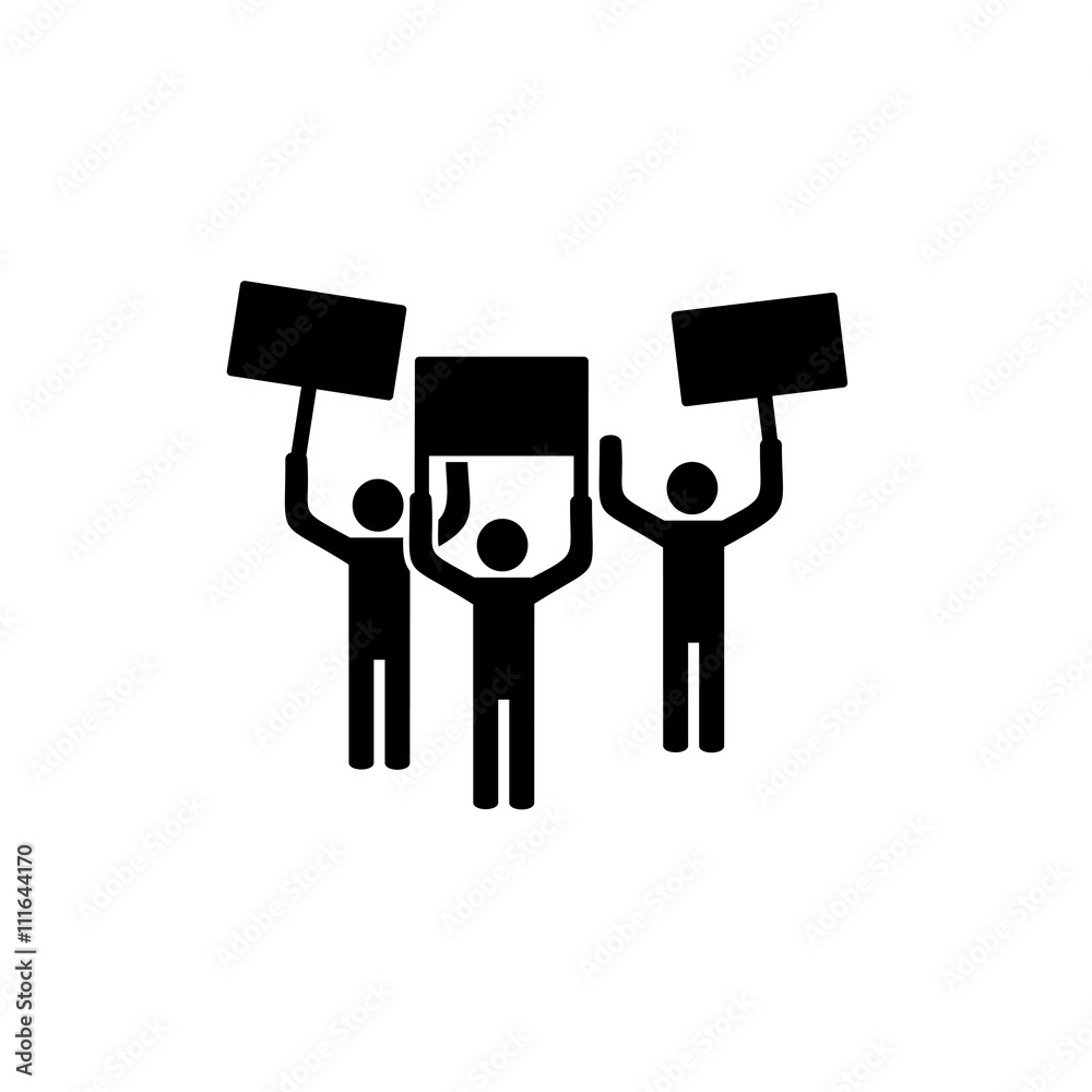 Demonstration simple icon Stock Vector | Adobe Stock