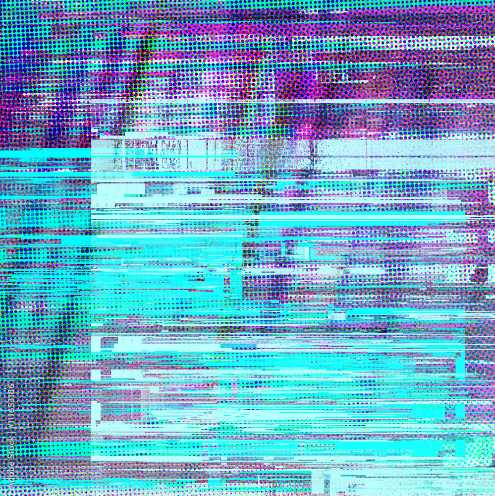 Colour computer glitch texture Stock Illustration | Adobe Stock