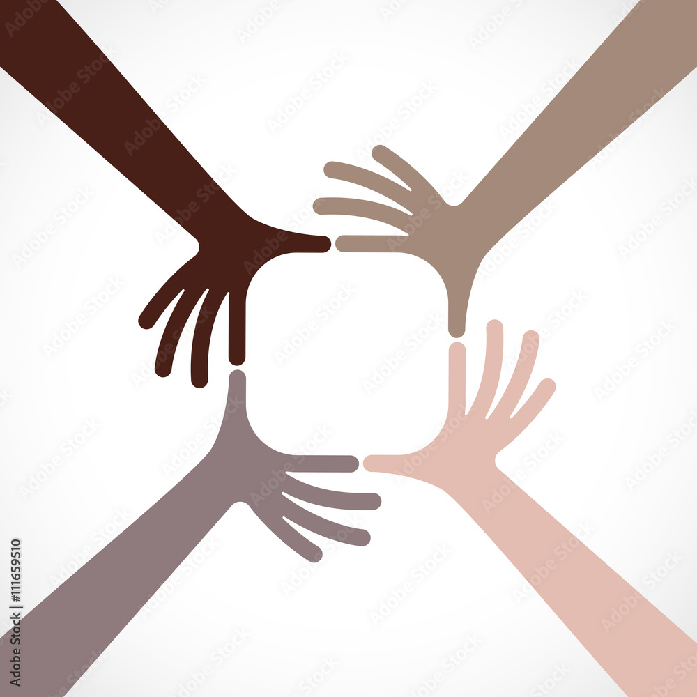 affiche main Stock Vector | Adobe Stock