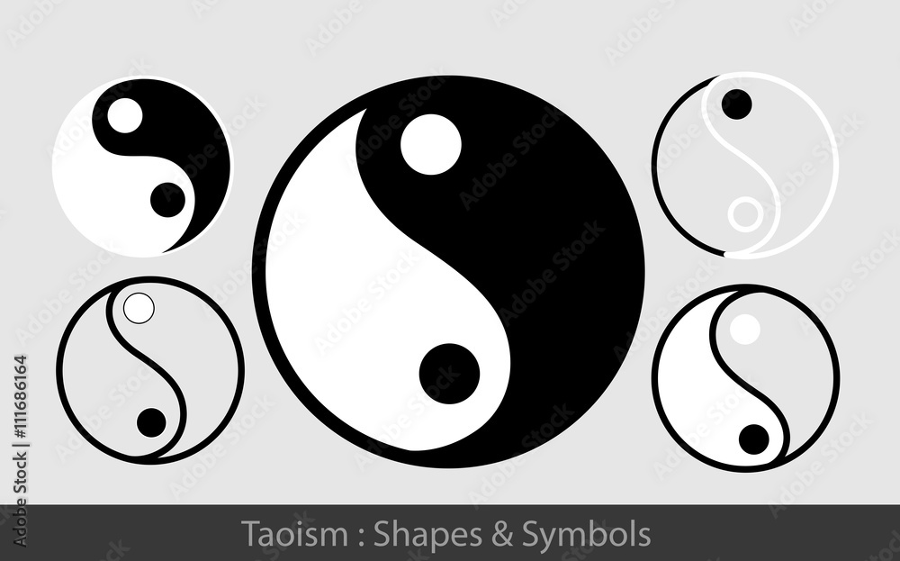 Taoism Symbols Stock Vector | Adobe Stock