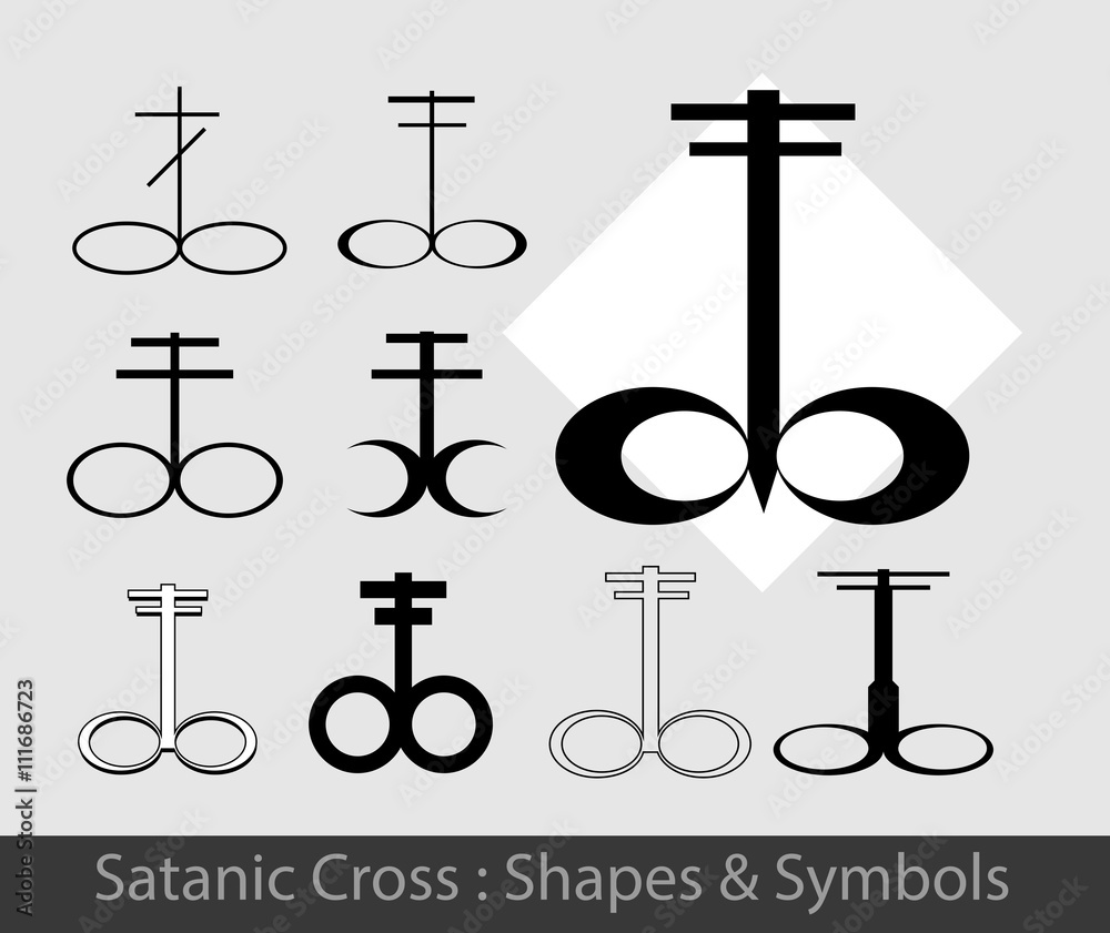 Satanic Symbols Stock Vector | Adobe Stock