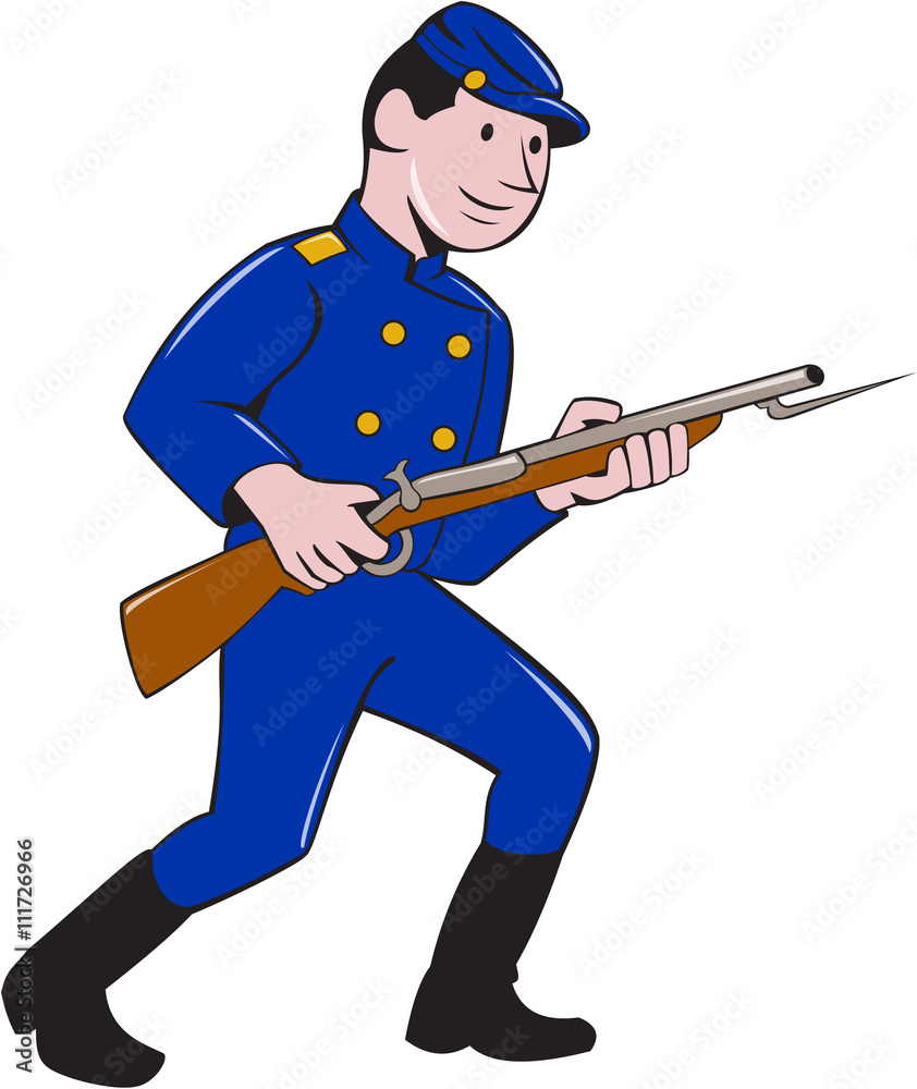 Cartoon Civil War Fighters The American Civil War Union Vs Confederacy