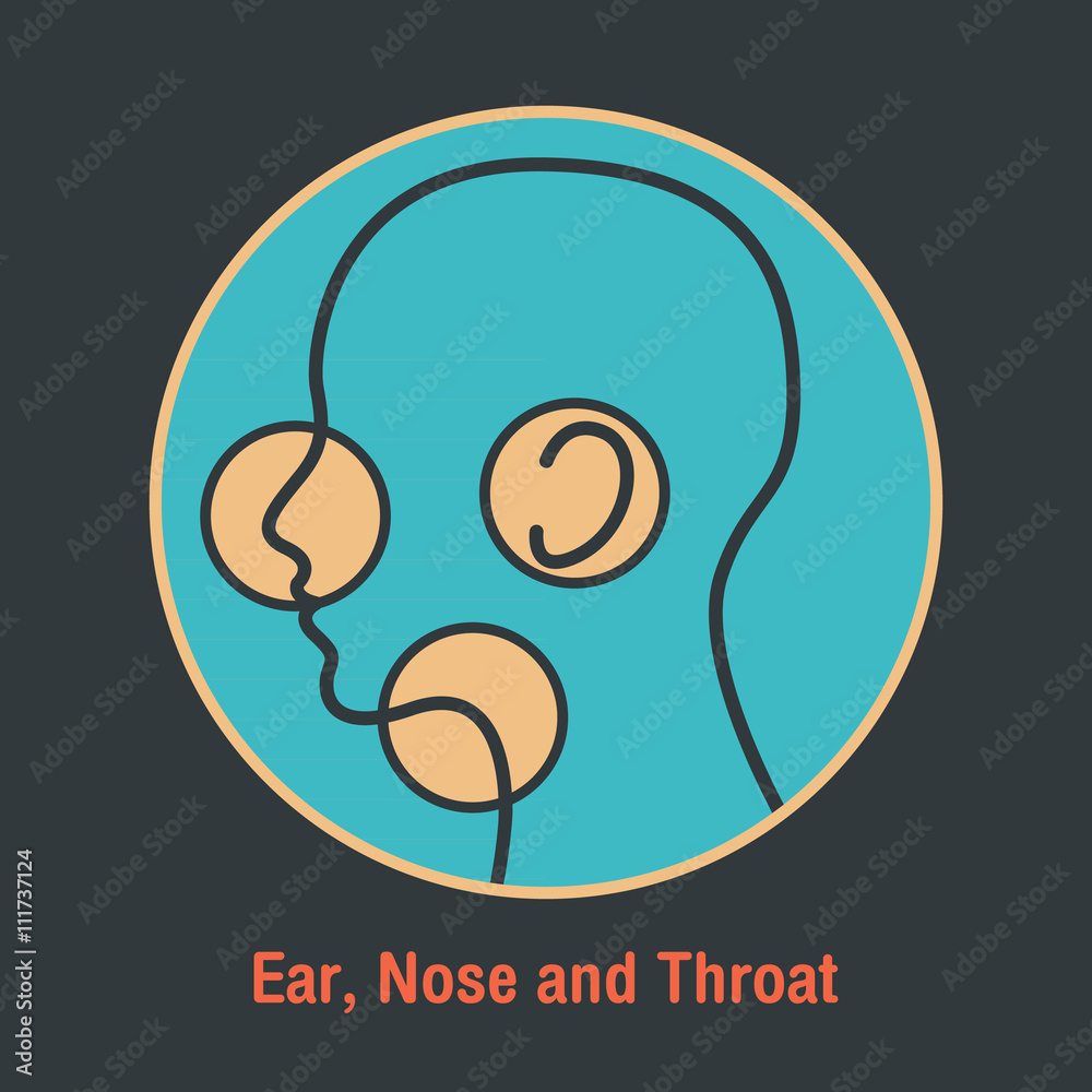 ear nose and throat logo vector Stock Vector | Adobe Stock