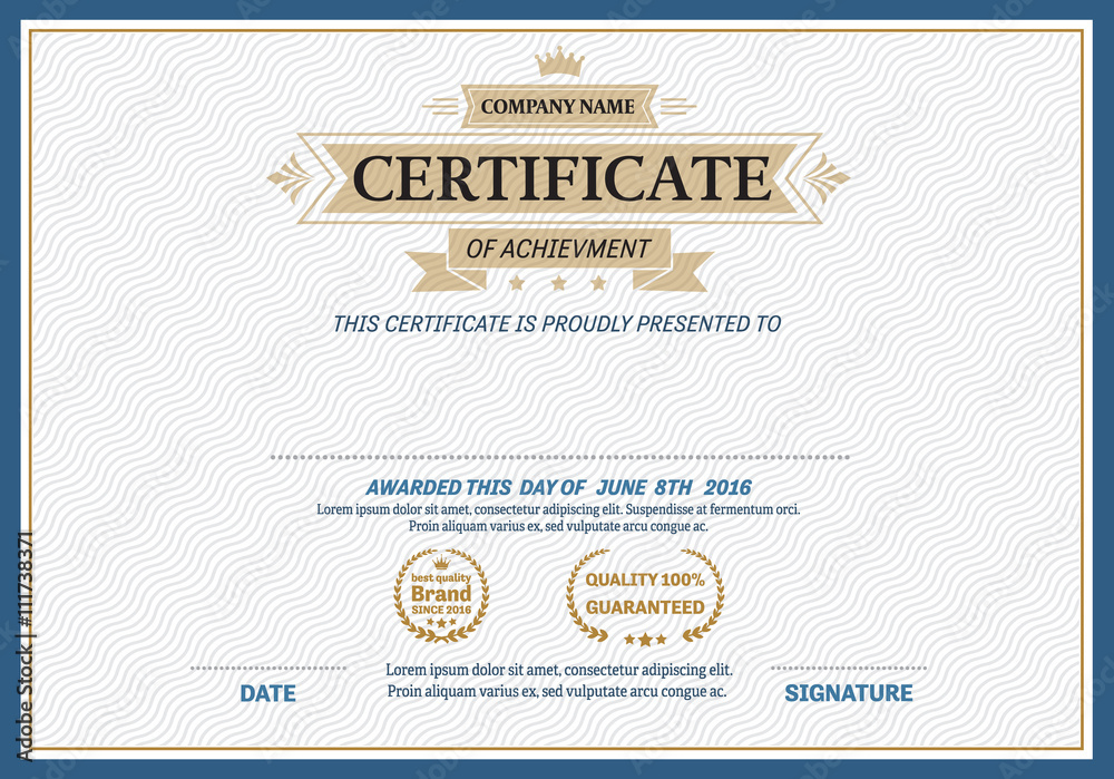 Basic Certificate Template