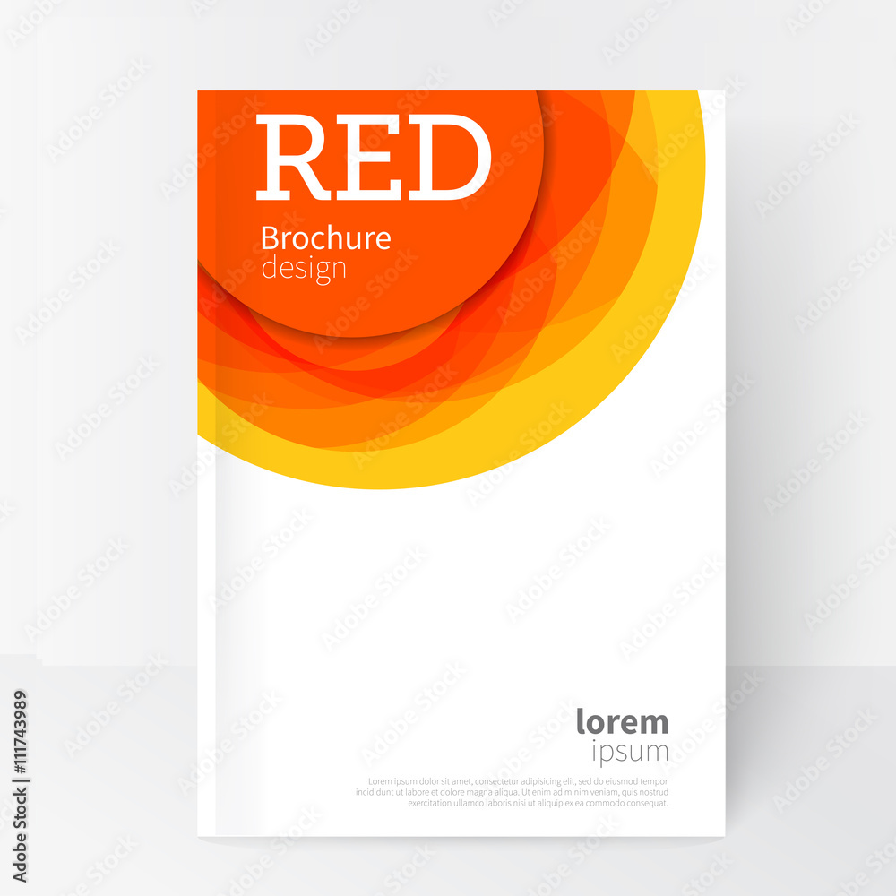 White Business Brochure, Annual Report, Flyer, Leaflet Cover Template ...