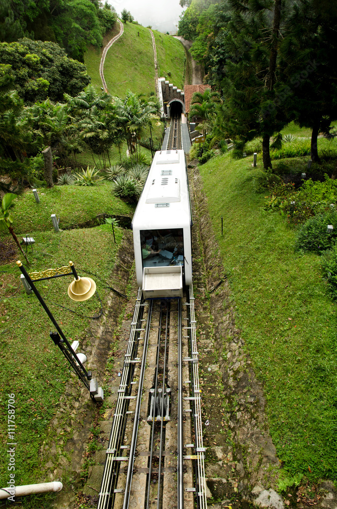 Penang Hill Train,Most iconic transport at Penang Hill, Malaysia ...