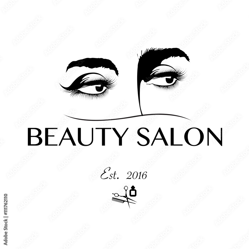 Logo for beauty salon with Arab woman Vector Illustration Stock Vector ...